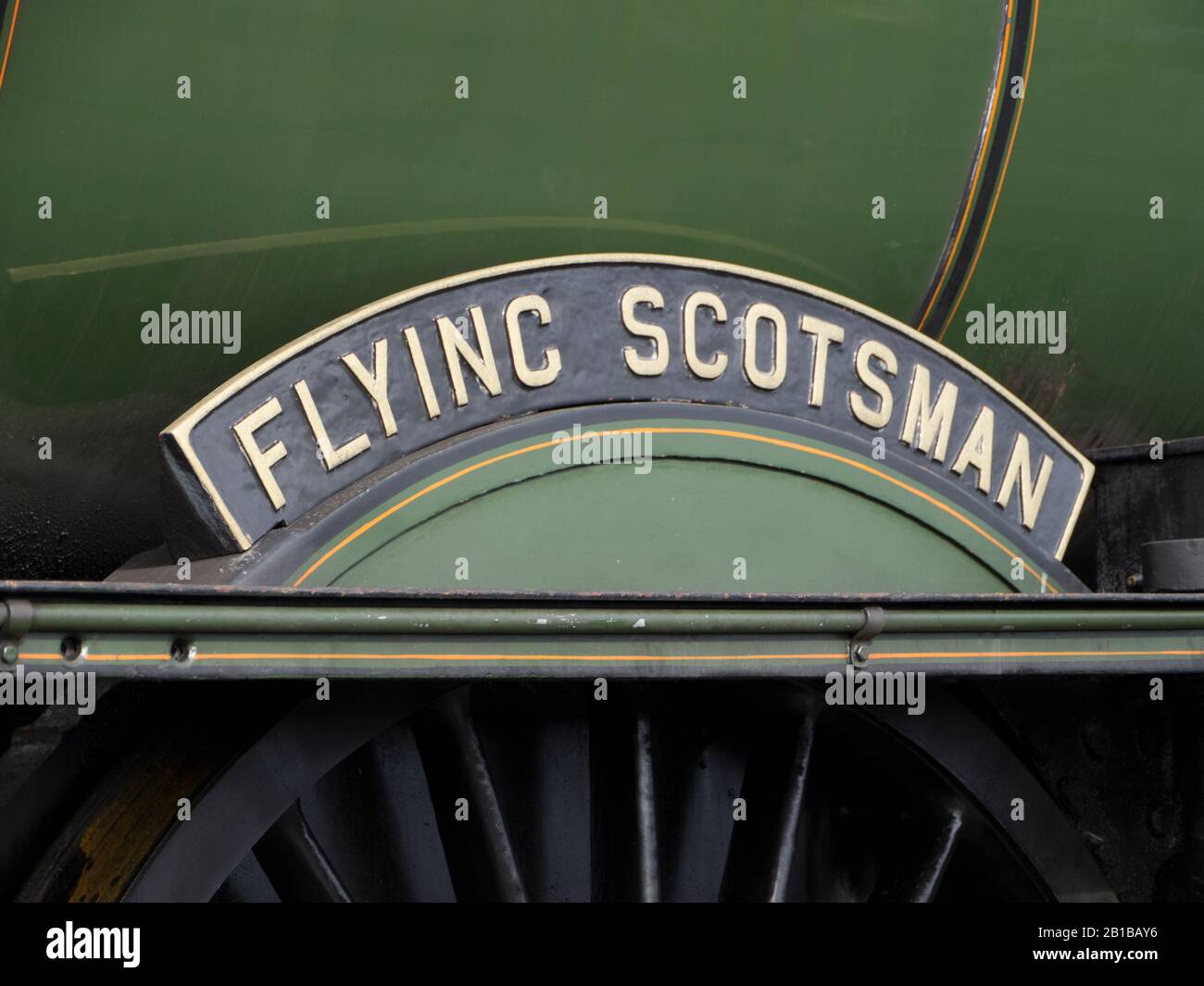 Flying Scotsman Nameplate Stock Photo - Alamy