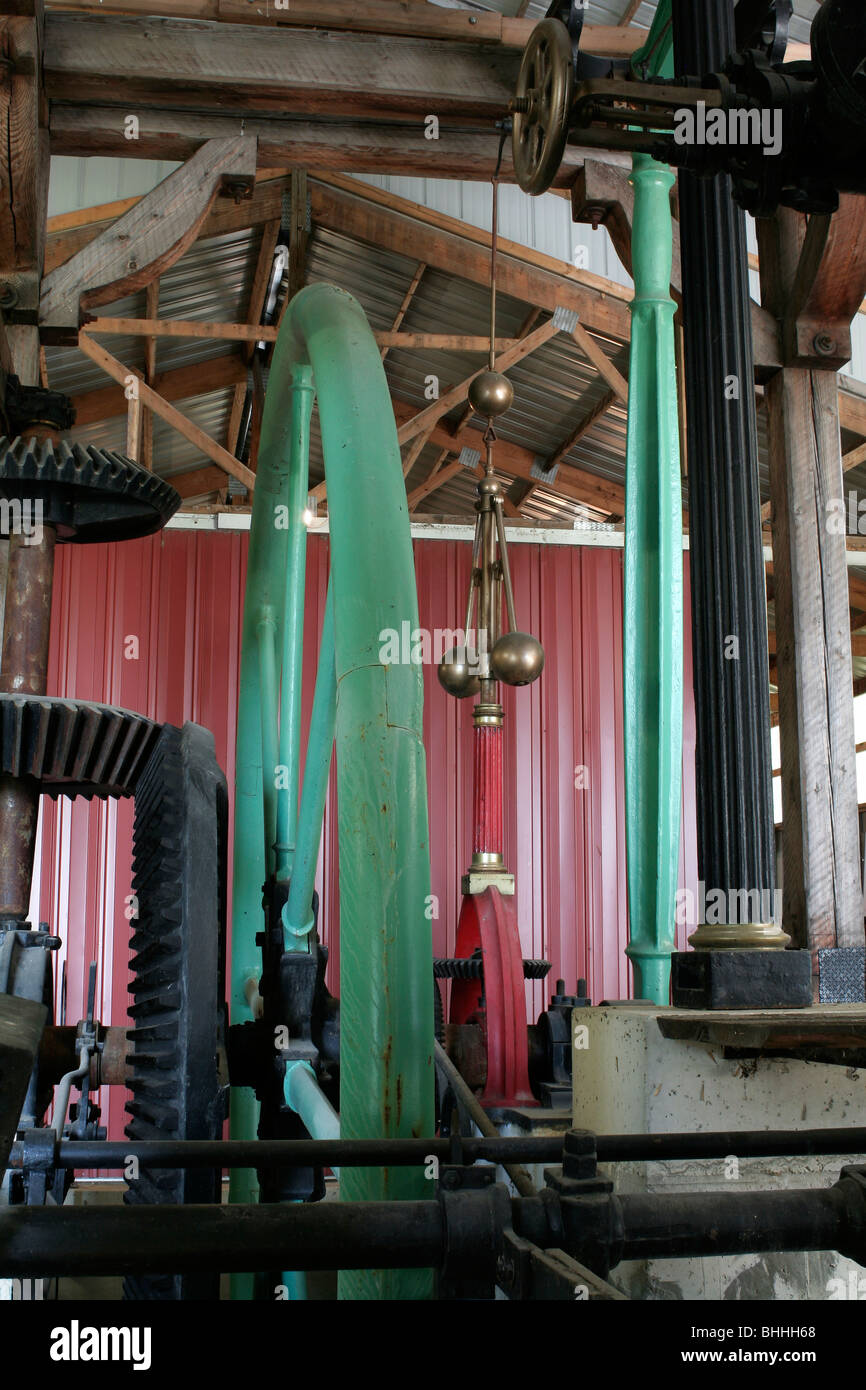 Watt Steam Engine flyball governor flywheel and large bevel drive Stock ...