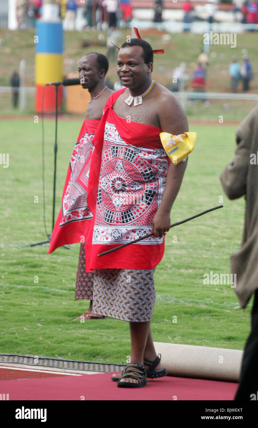 Mswati III , the king of Swaziland and head of the Swazi Royal Stock ...