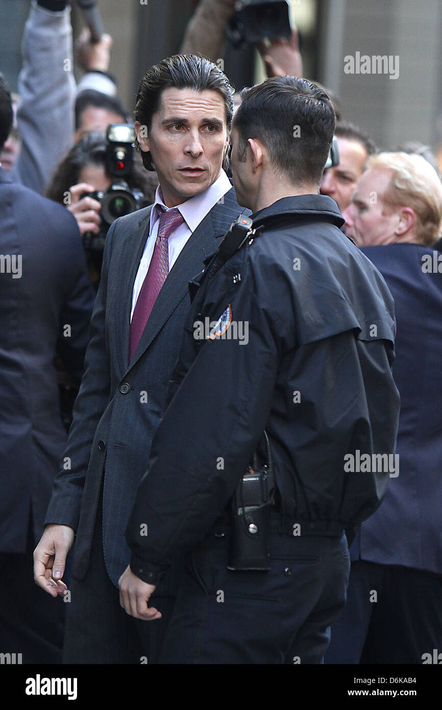 Christian Bale, Joseph Gordon-Levitt on the latest Batman film set ...