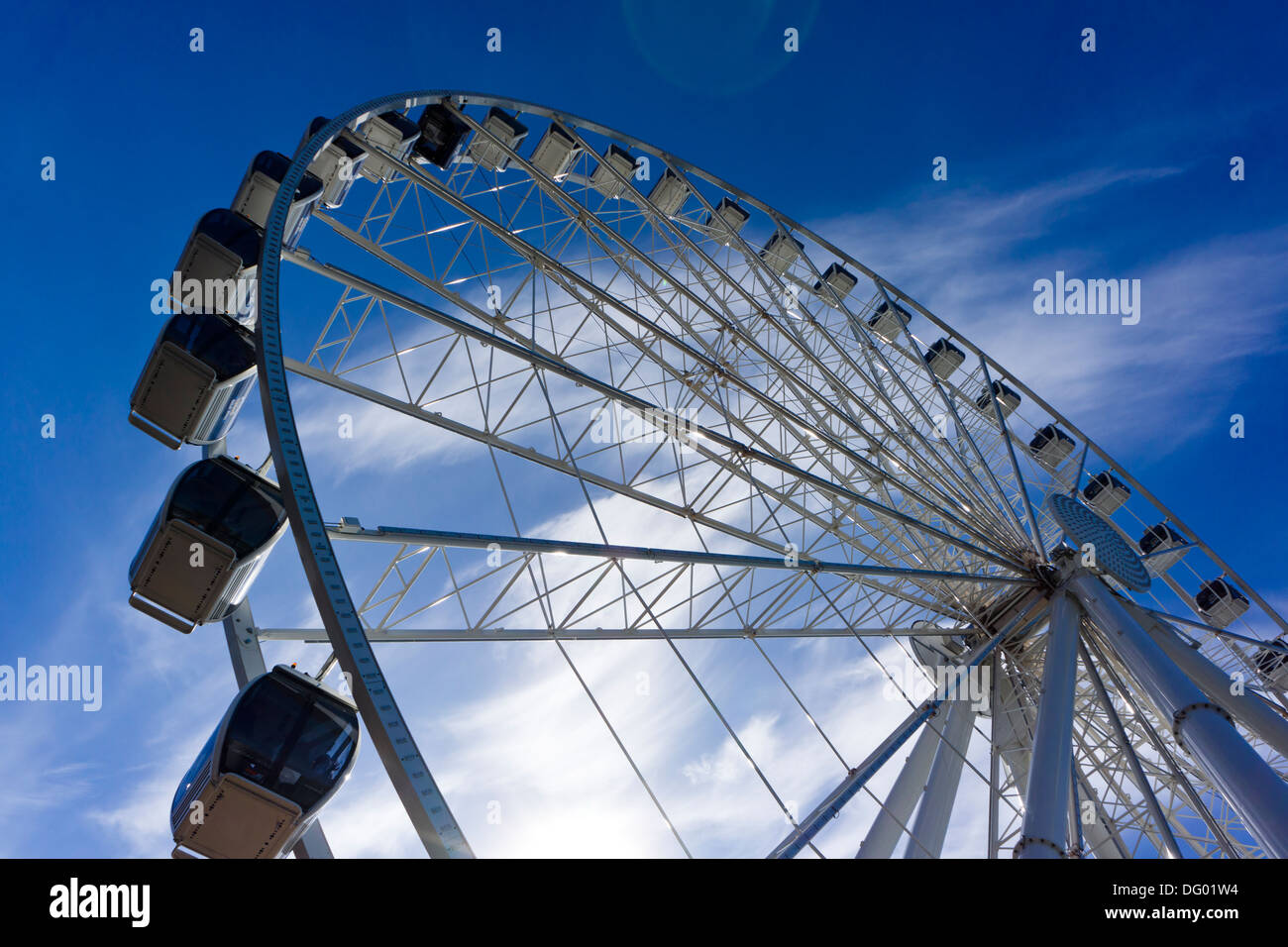 Seattle Great Wheel at Pier 57, Seattle waterfront. Seattle Stock Photo ...