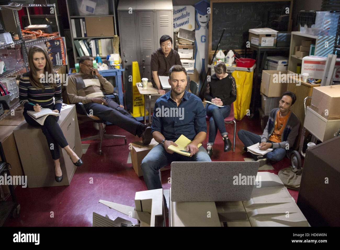 COMMUNITY, (from left): Alison Brie, Keith David, Ken Jeong, Joel ...