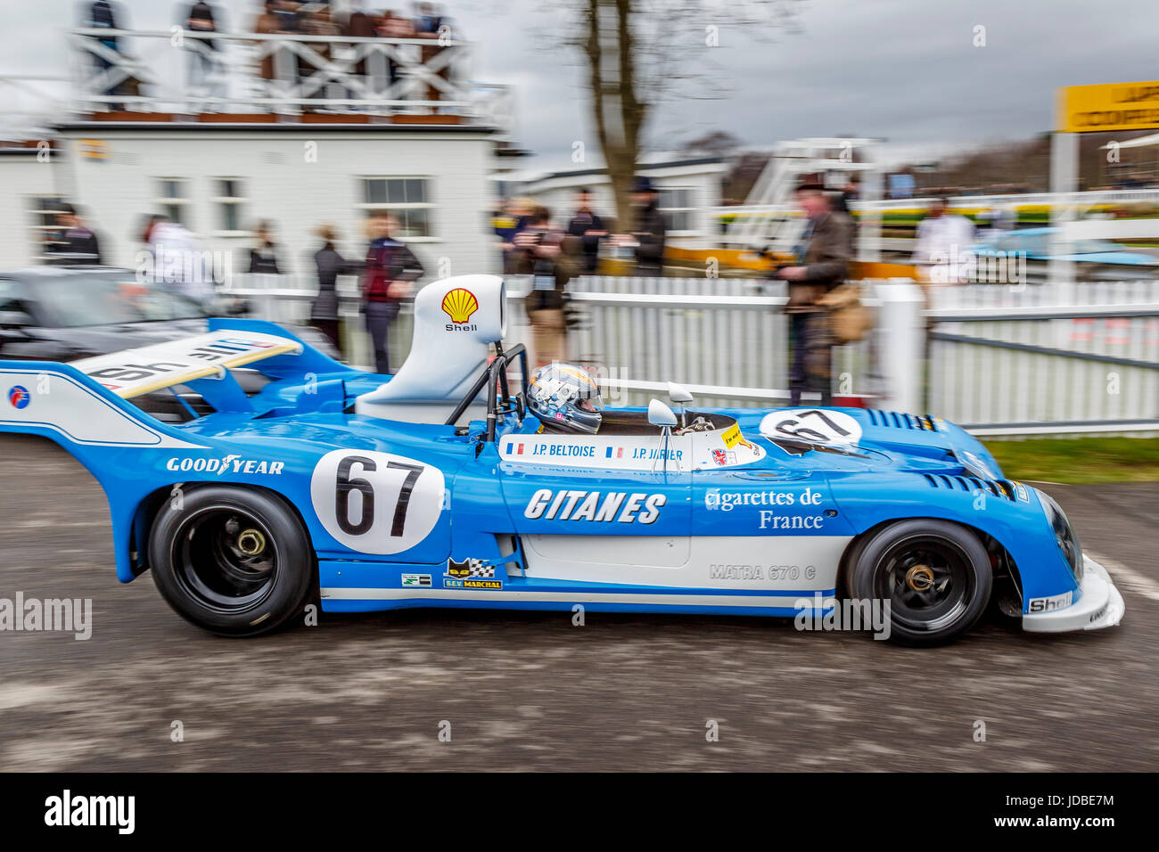1972 Matra-Simca MS670 in the holding paddock before it's Stock Photo ...