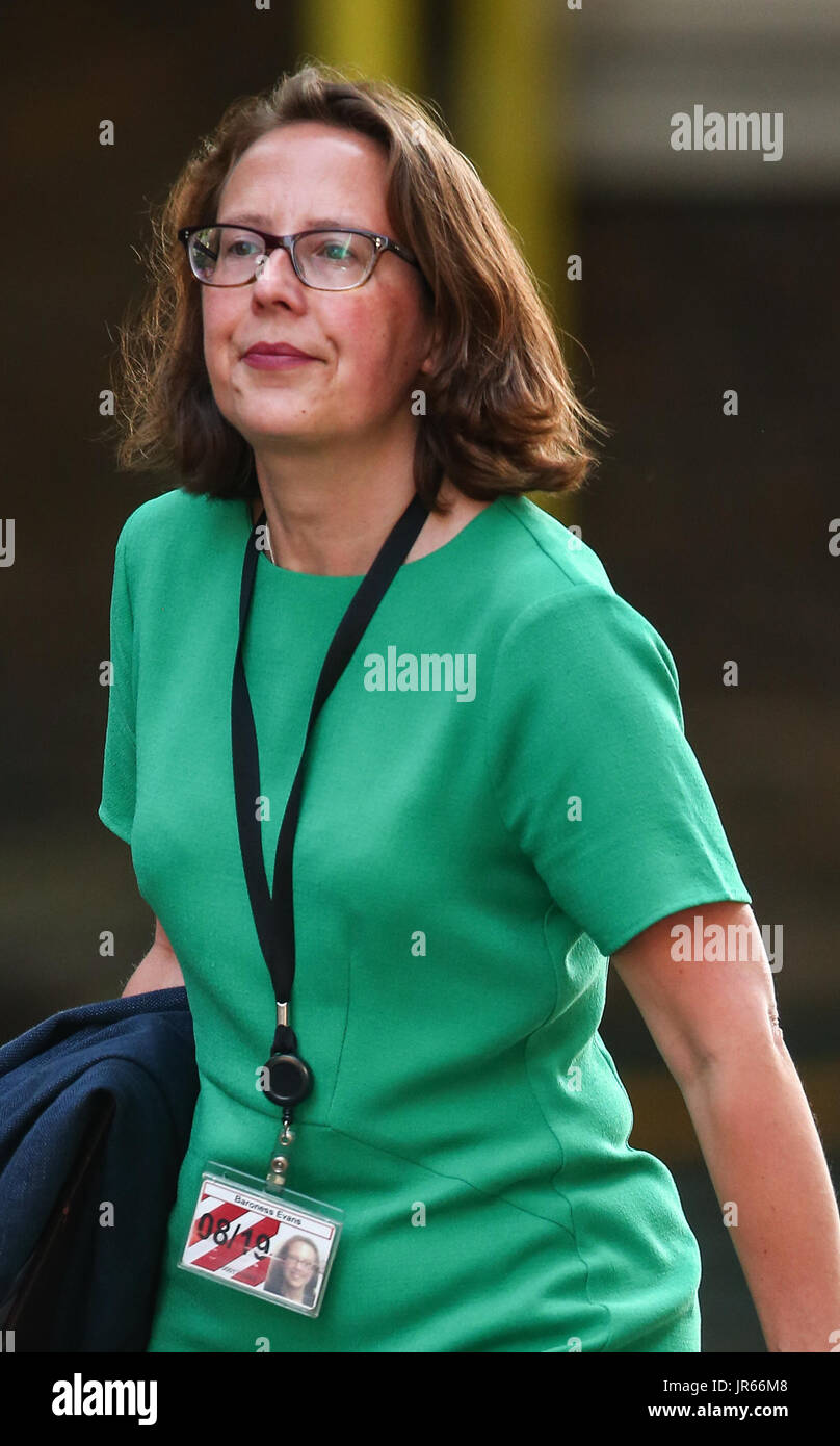 Baroness Evans of Bowes Park, Leader of the House of Lords, arriving ...