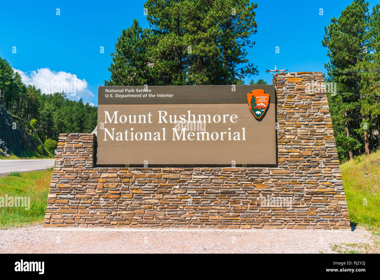 mount Rushmore national memorial,south dakota,usa. 07-28-17: mount ...