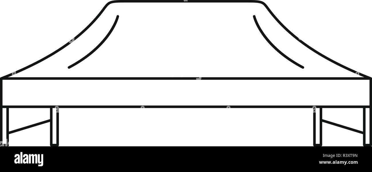 Pavilion tent icon. Outline illustration of pavilion tent vector icon ...