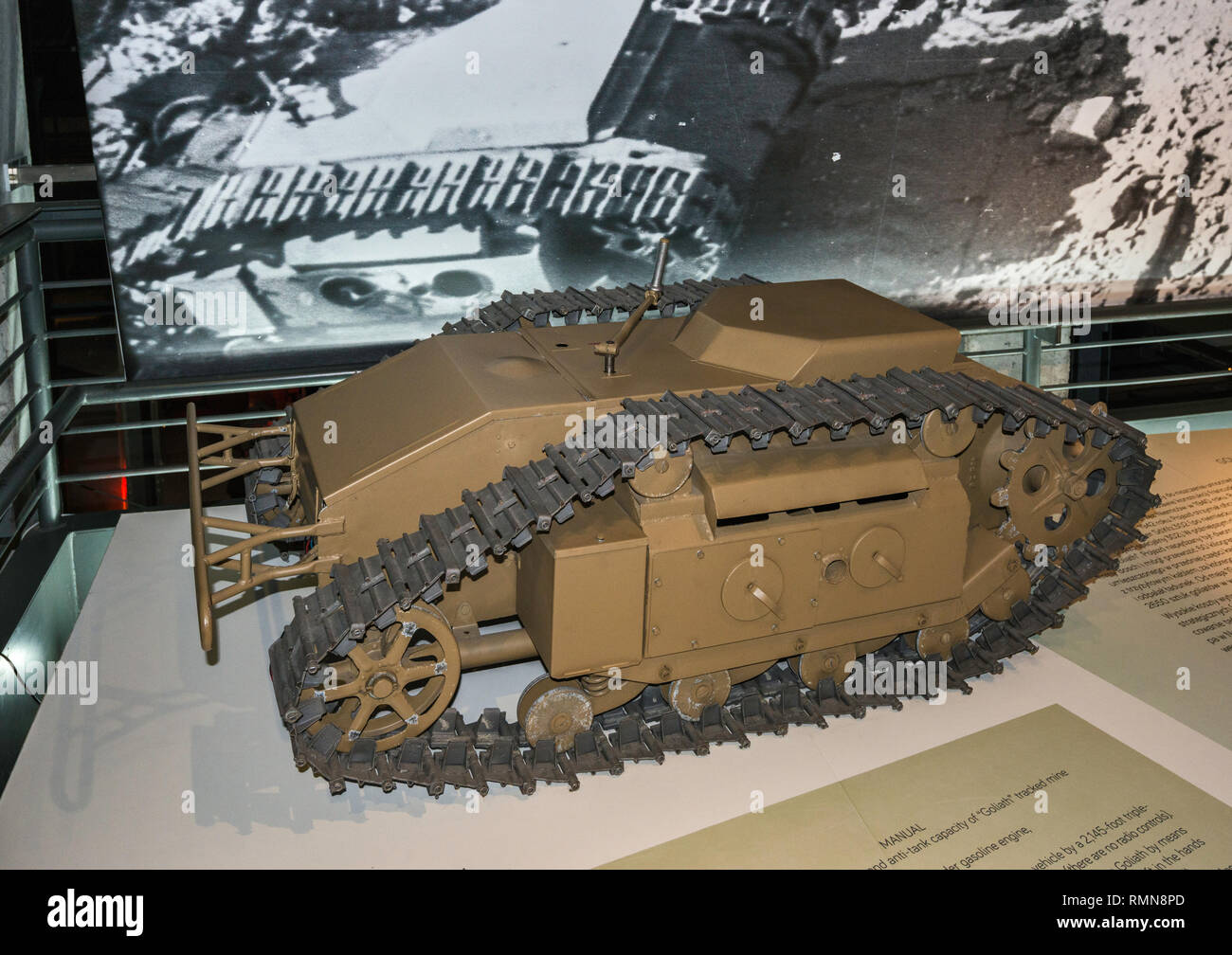 Goliath, German remote-controlled caterpillar-tracked mine, demolition ...