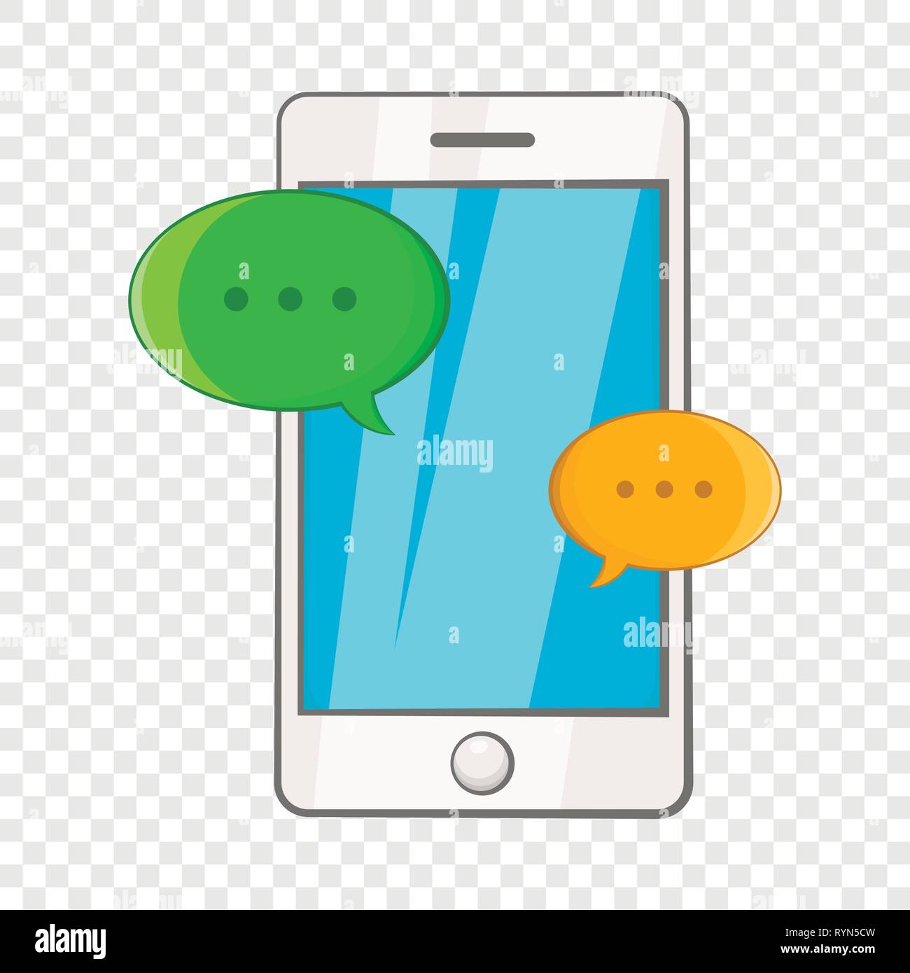 Phone messages icon, cartoon style Stock Vector Image & Art - Alamy
