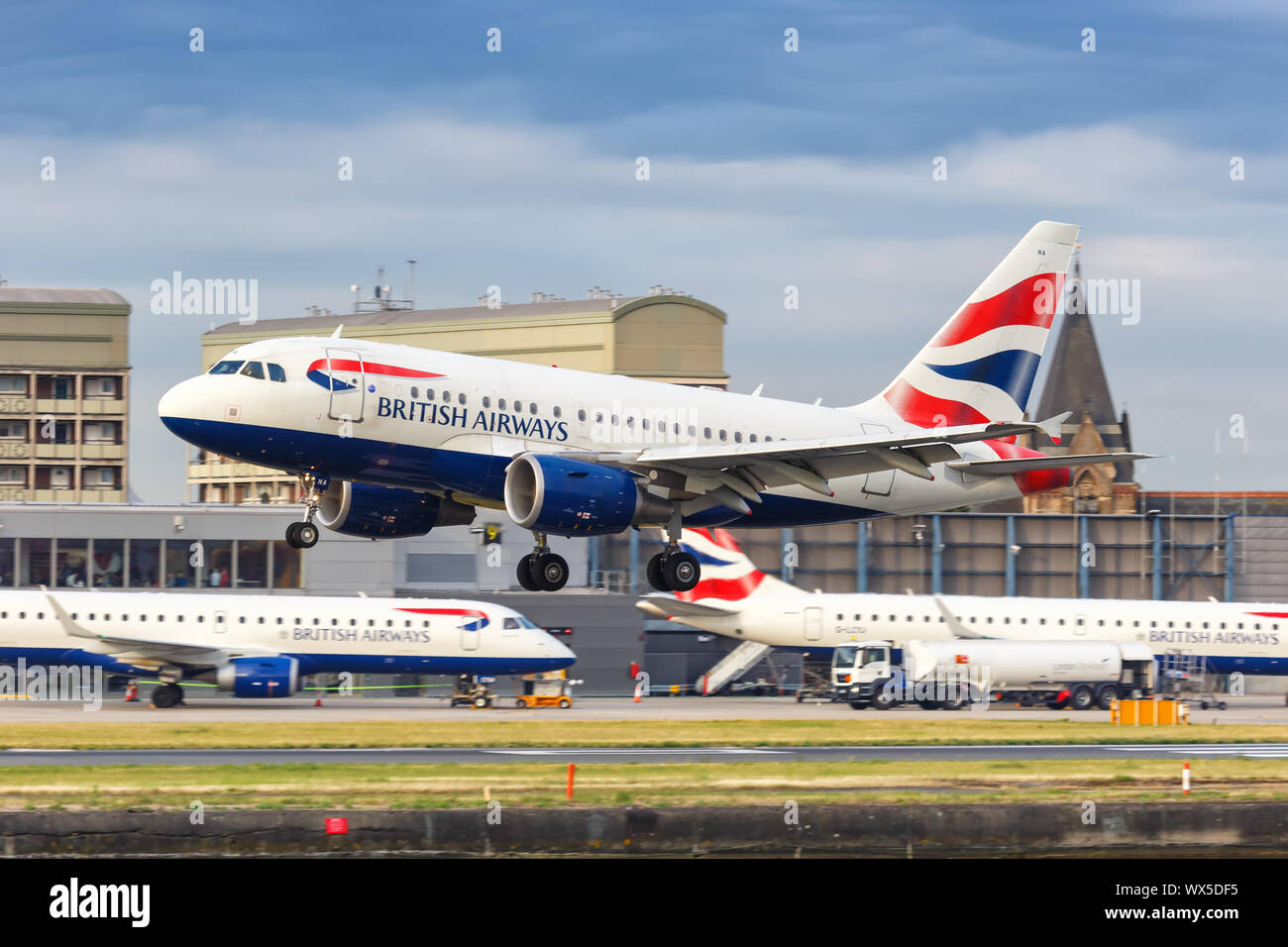 London, United Kingdom – July 8, 2019: British Airways Airbus A318 ...
